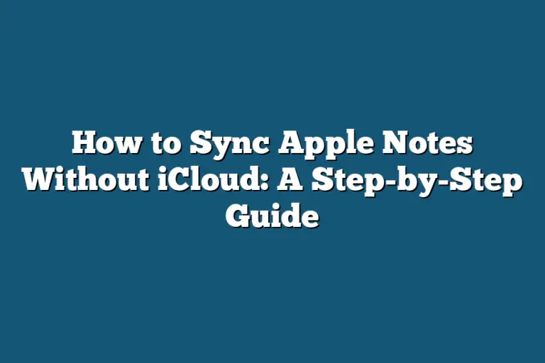 How to Sync Apple Notes Without iCloud: A Step-by-Step Guide – Tooling Ant How to Sync Apple Notes Without iCloud: A Step-by-Step Guide – Tooling Ant